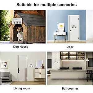 SUQINFA Custom Live Love Dog Paw Dog Sign Hanging Door Sign, Personalized Pet Name Puppy Wall Sign, Customized Dog House Wooden Plaques Wall Art for Home Garden Yard Decor