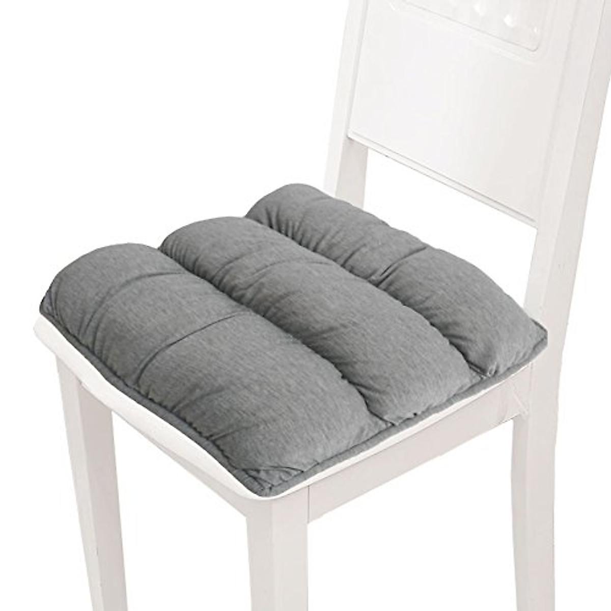 Big Hippo Chair Pads Square Chair Cushion Soft Thicken Seat Pads Cushion Pillow for Office,Home or Car Sitting 17.7" x 16.9"(Grey)