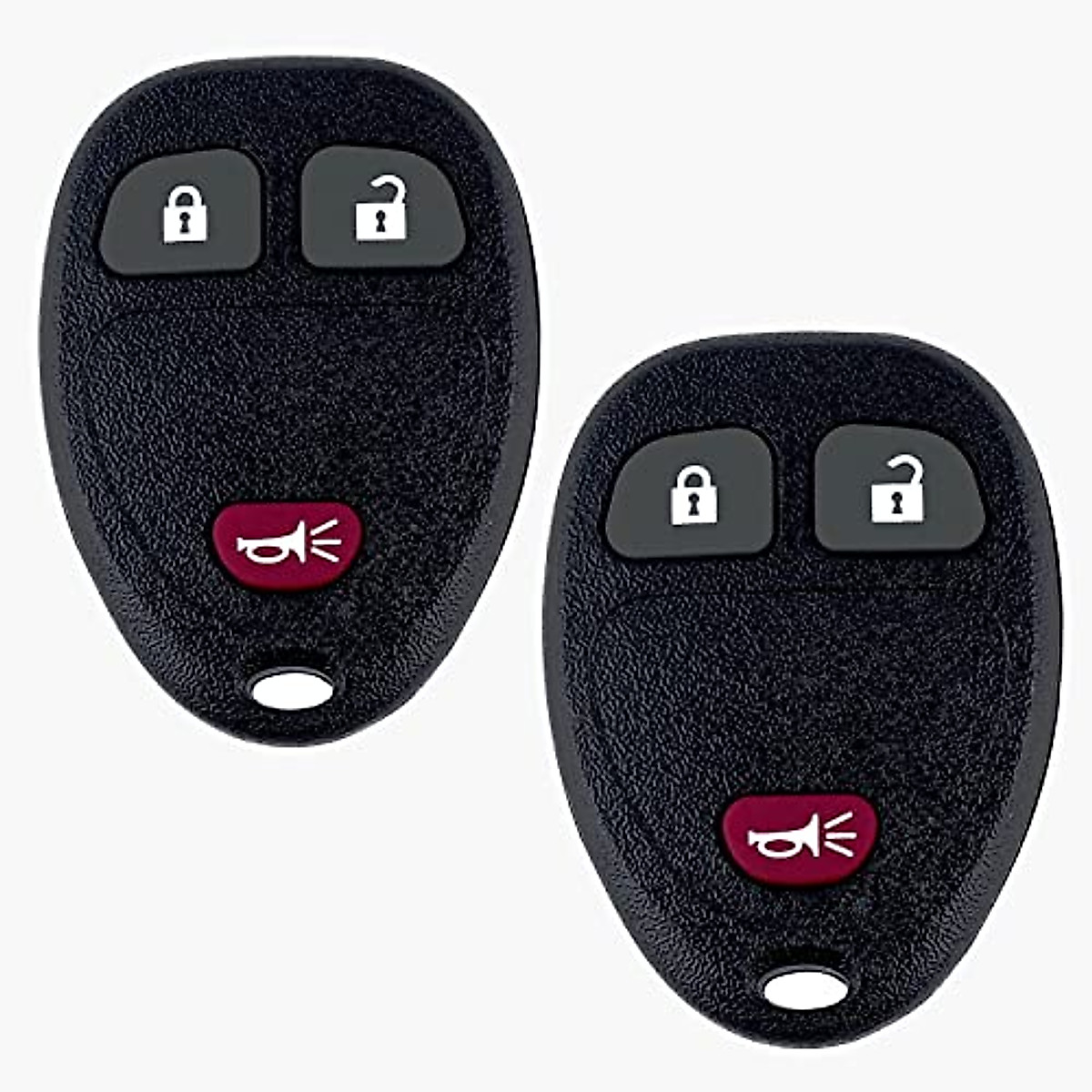 Remote Key Fob Control Replacement for Chevy Suburban Silverado Avalanche Traverse Tahoe Equinox Express, GMC Yukon Sierra Savana Acadia Enclave (OUC60270, OUC60221) 3btn 2 Pack