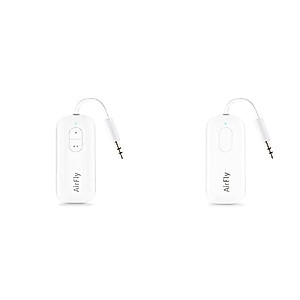 Twelve South AirFly Duo | Wireless Transmitter & AirFly Pro | Wireless Transmitter/Receiver with Audio Sharing for up to 2 AirPods/Wireless Headphones to Any Audio Jack