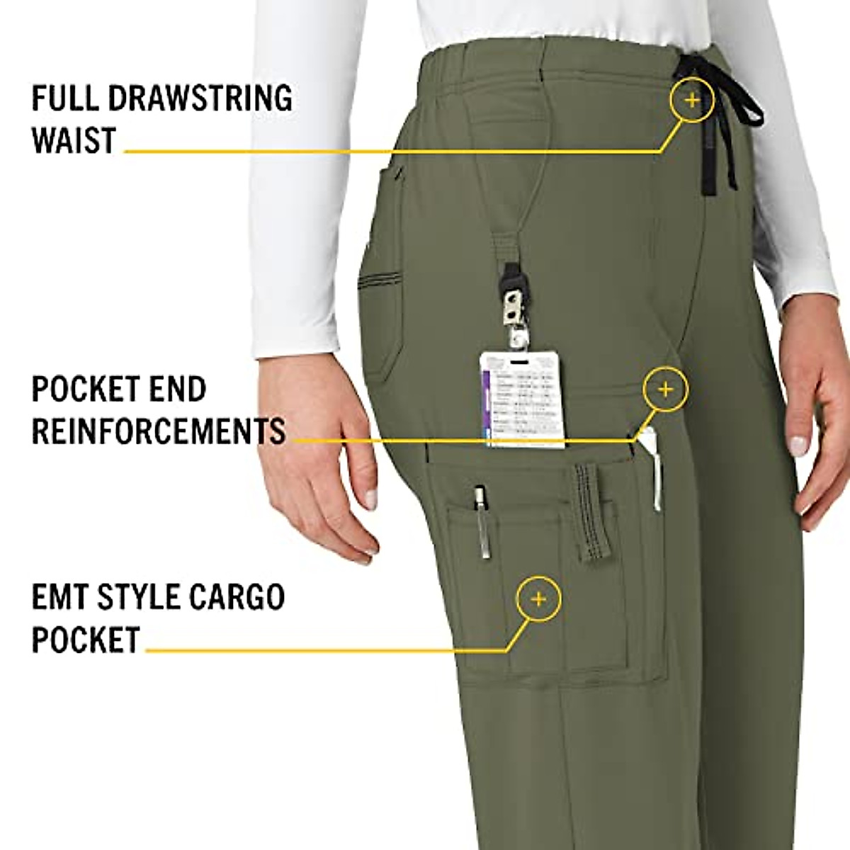 Carhartt womens Cross-Flex Boot Cut Cargo Pant, Basil, Medium