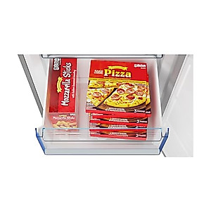 SHARP SJB1255GS Refrigerator with Bottom-Freezer, Counter-Depth, 24 Inch, 11.5 Cubic Foot, Stainless Steel