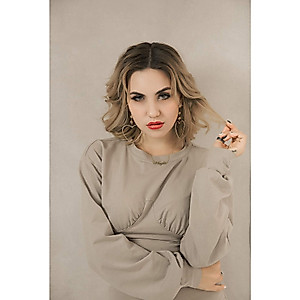 Kate 7x5ft/2.2m(W) x1.5m(H) Khaki Backdrops Retro Solid Nude Background Photography Props Studio Digital Printed Backdrop