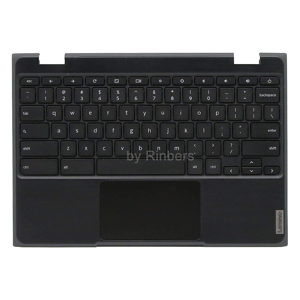 Rinbers Palmrest Upper Case with US Keyboard and Touchpad Assembly Replacement for Lenovo Chromebook 11 100e 2nd Gen AMD AST 82CD 5CB0Z21474 (NOT for 100e Gen 2 Intel Version 81MB or MTK Version 81QB)