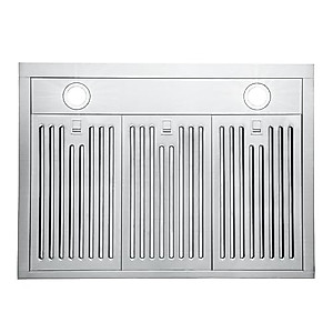 COSMO COS-KS6U30 30 in. Haven Collection 500 CFM Ducted Under Cabinet Range Hood, Touch Controls, LED Lights, Stainless Steel, 30 inch