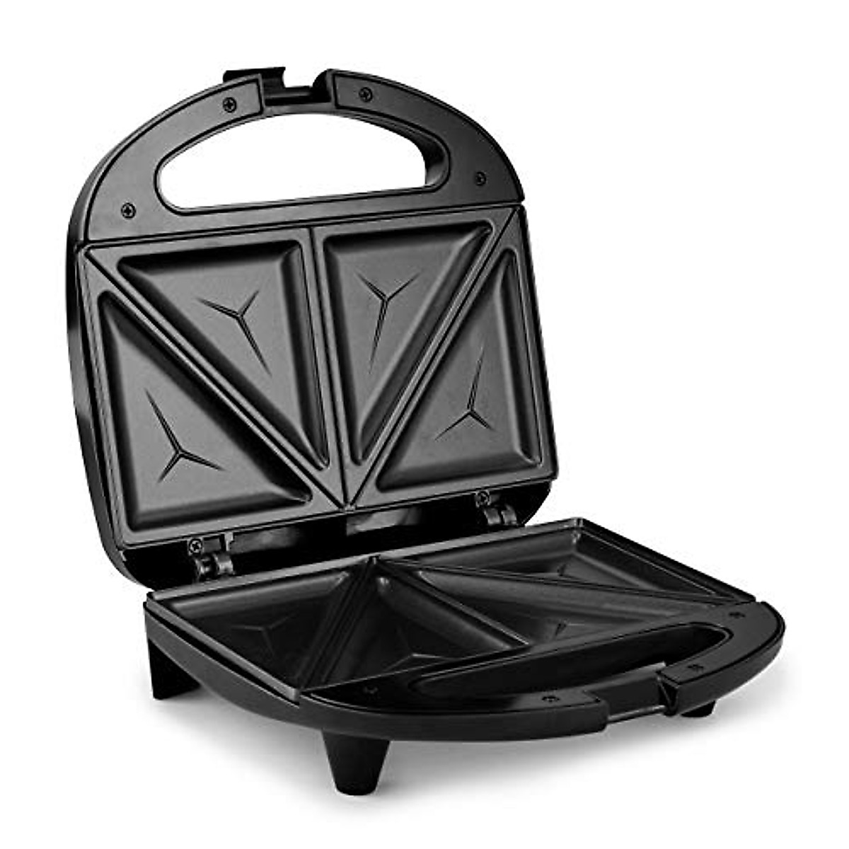 Elite Gourmet ESM-2207 Sandwich Panini Maker Grilled Cheese Machine Tuna Melt Omelets, Non-stick Surface, 2 Slice, Black