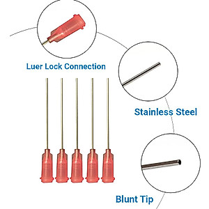 3ml Sterile Syringe 18g x 1 1/2" Blunt Tip Needles - Pack of 10 - Ideal for Accurate Dispensing, Crafting, DIY Projects, and Liquid Handling