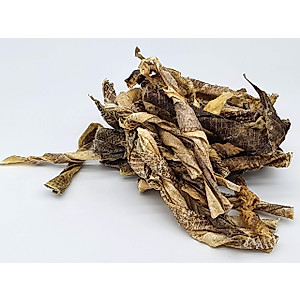 TickledPet Icelandic Cod Fish Skin Twists, 5 oz - Natural Dog Chews, Long-Lasting, Grain-Free Treats - Dental Health Booster, Omega-3s, Human-Grade, All Life Stages