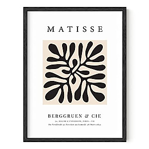 HAUS AND HUES Henri Matisse Posters and Abstract Art Prints - Henri Matisse Prints and Art Exhibition Poster | Matisse Paper Cutouts Aesthetic Art Drawing Matisse Wall Art, Cut Out Art UNFRAMED 12x16
