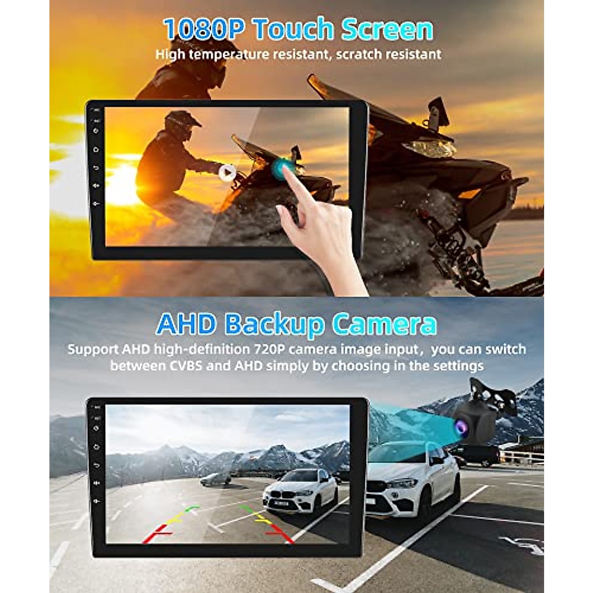 2+32G Android Radio for Honda Accord 8th 2008-2013 Support Wireless Carplay&Android Auto with 10.1" Touchscreen GPS Navigation Bluetooth USB WiFi FM/RDS Radio Receiver Backup Camera Head Unit Player