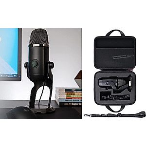 khanka Hard Carrying Case Replacement for Logitech for Creators Blue Yeti USB Microphone/Blue Yeti X USB Computer Mic, Case Only