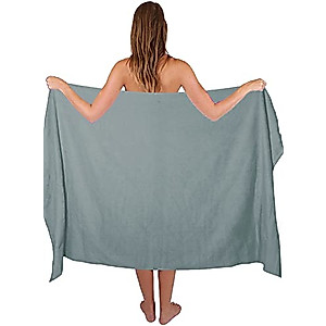 Belizzi Home Premium Cotton Oversized 2 Pack Bath Sheet 35x70 - 100% Pure Cotton - Ideal for Everyday use - Ultra Soft & Highly Absorbent - Machine Washable - Jade