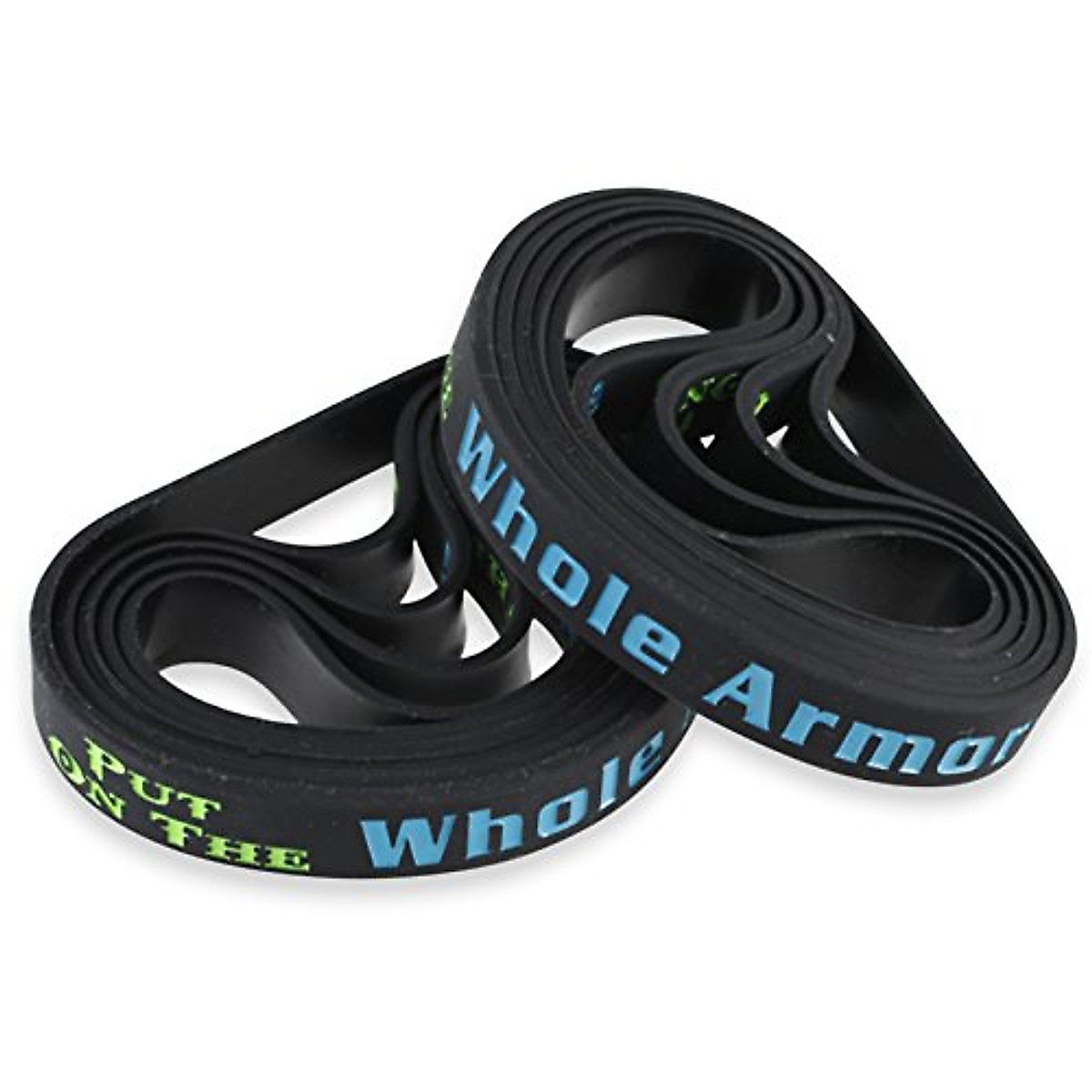 Forge Put on the Whole Armor of God Ephesians 6:13-17 Silicone Bracelet Wristbands (10 Bracelets)