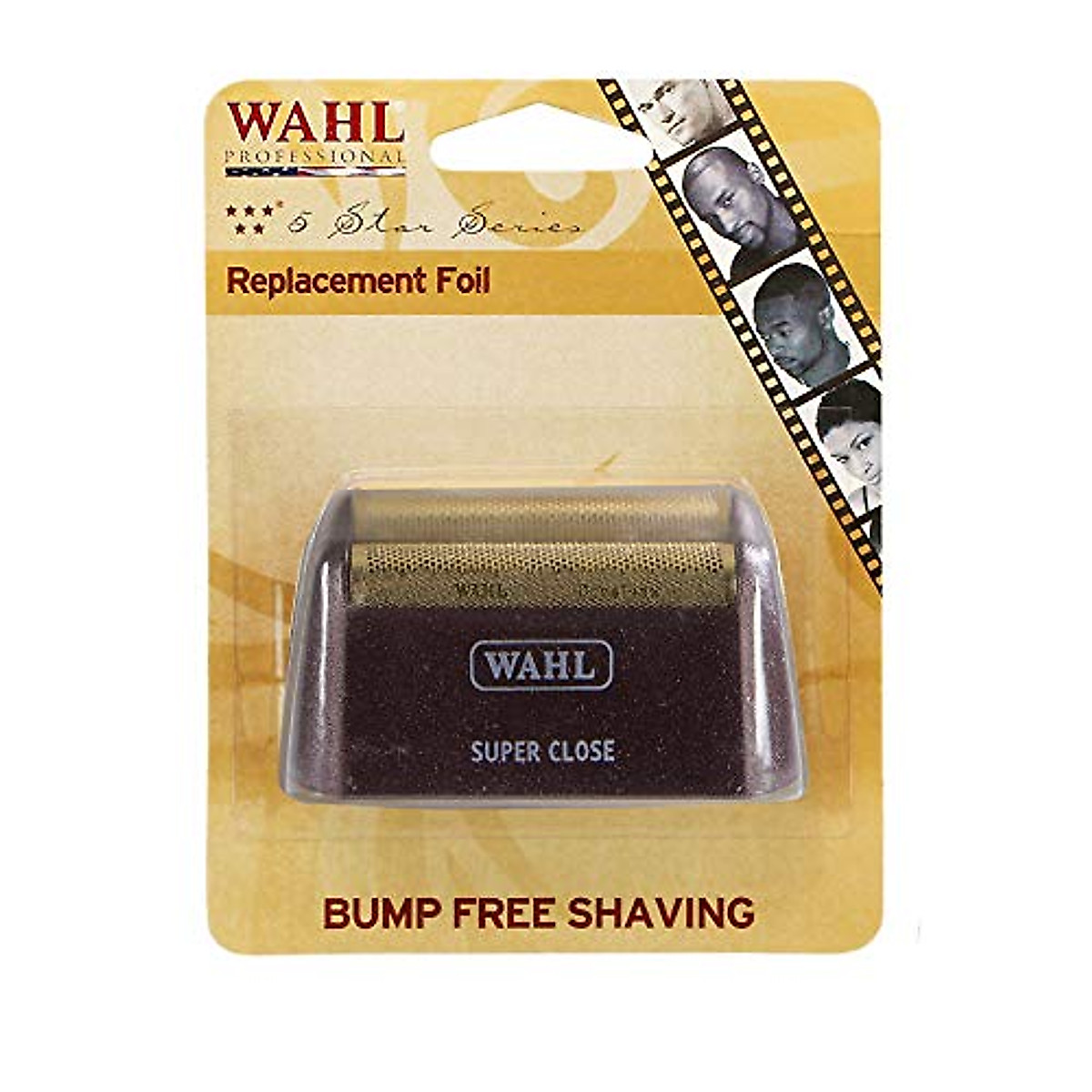 Wahl Professional 5 Star Series Shaver Shaper Replacement Super Close Gold Foil for Professional Barbers and Stylists - Model 7031-200