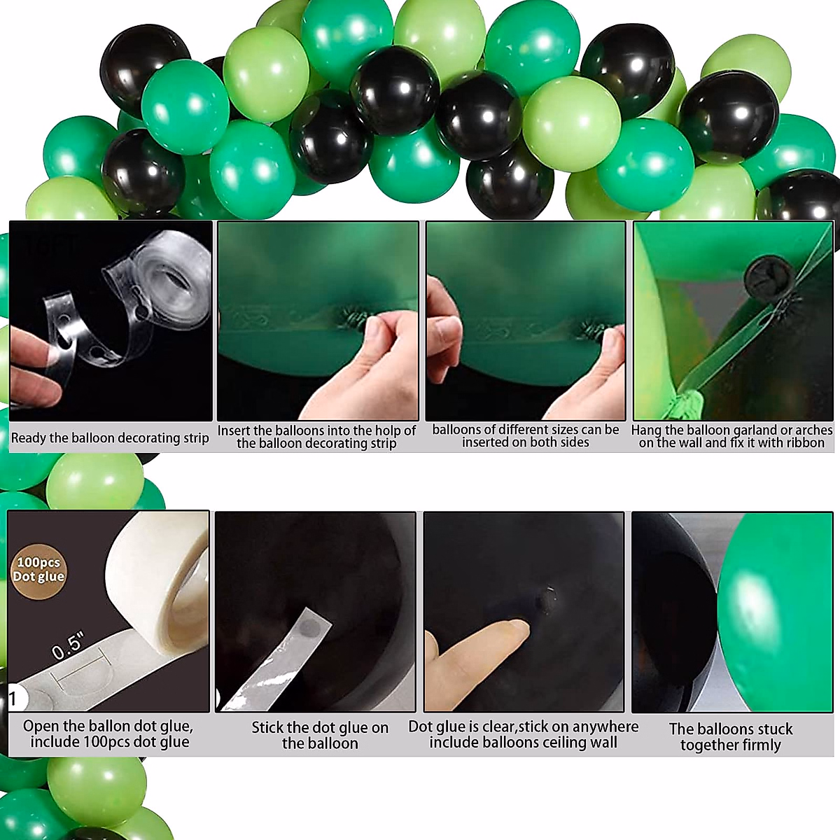 Happy Birthday Game on Level up Green Extra Large Fabric Sign Poster Background Banner 2pcs Waterproof tablecloths and 50pcs Metallic Shiny Latex Balloons for Game Theme Birthday Party Decoration