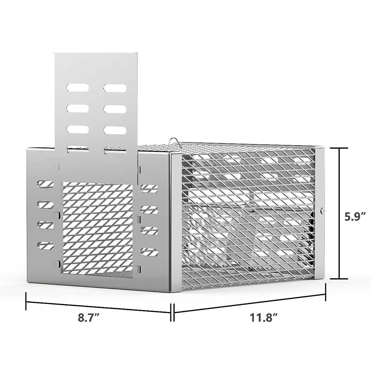WHJIACHU Rat Trap, Humane Mouse Trap with Double-Opening One-Way Door Design, Automatic Continuous Cycle Mouse Trap, Suitable for Indoor and Outdoor Use, for Capturing or Releasing Rodents