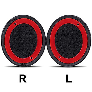 Professional Replacement Ear Pads,Earpads Compatible with Beats Solo 2 & Solo 3 Wireless On-Ear Headphones,Soft Protein Leather,Noise Isolation Memory Foam,Strong Adhesive Tape,2 Pieces