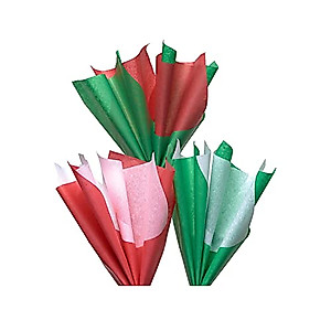 American Greetings Bulk Tissue Paper Pack (Red, Green, and White) for Birthdays, Weddings, Bridal Showers, Baby Showers and All Occasions (125-Sheets)