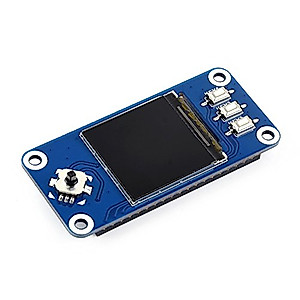 Waveshare 1.3inch IPS LCD Display HAT, Compatible with Raspberry Pi Zero/Zero W/Zero WH/4B/3B, 240x240 Pixels, SPI Interface