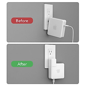 Apple Compatible Adapter - Side-Facing, USB-C, MagSafe, MagSafe 2 - Efficient Charging for MacBook Pro, Air