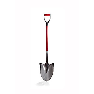 ROOT ASSASSIN One Shot Garden Shovel (43" D-Handle) - Holds More Than The Average Shovel, Back Wings Keep Dirt from Spilling Off The Back, Best for Yard Work, Gardening, Digging, Treasure Hunting