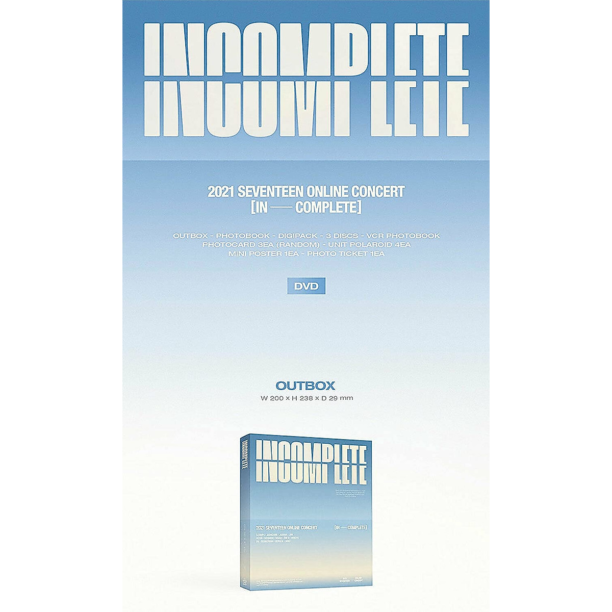 PLEDIS [DVD] SEVENTEEN - 2021 SEVENTEEN ONLINE CONCERT IN-COMPLETE DVD