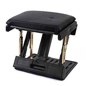 Car Footrest, Foot Rest Stool Ergonomic Adjustable Height Under Desk/Car Comfortable Footrest Business Trip Ottoman Stool Black