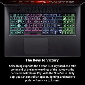 acer Nitro 17 Gaming Laptop 2023 Newest, 17.3" 165Hz 2.5K QHD Display, AMD Ryzen 7-7840HS, ‎NVIDIA GeForce RTX 4060, 32GB DDR5, 1TB SSD, Backlit Keyboard, Windows 11 Home, with Laptop Stand