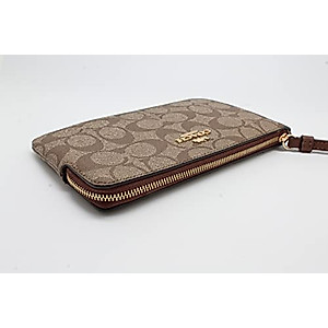 Large Corner Zip Wristlet In Signature Canvas