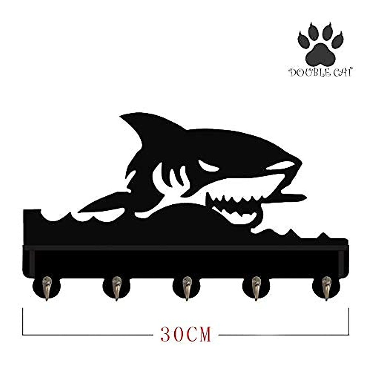 Hook with Shelf Hanger for Clothes Hanger for Coats Hats The Shallows Shark Protective Animals Great Movie Peripheral Product DIY Design Gift for Girlfriend Boyfriend Wild Life