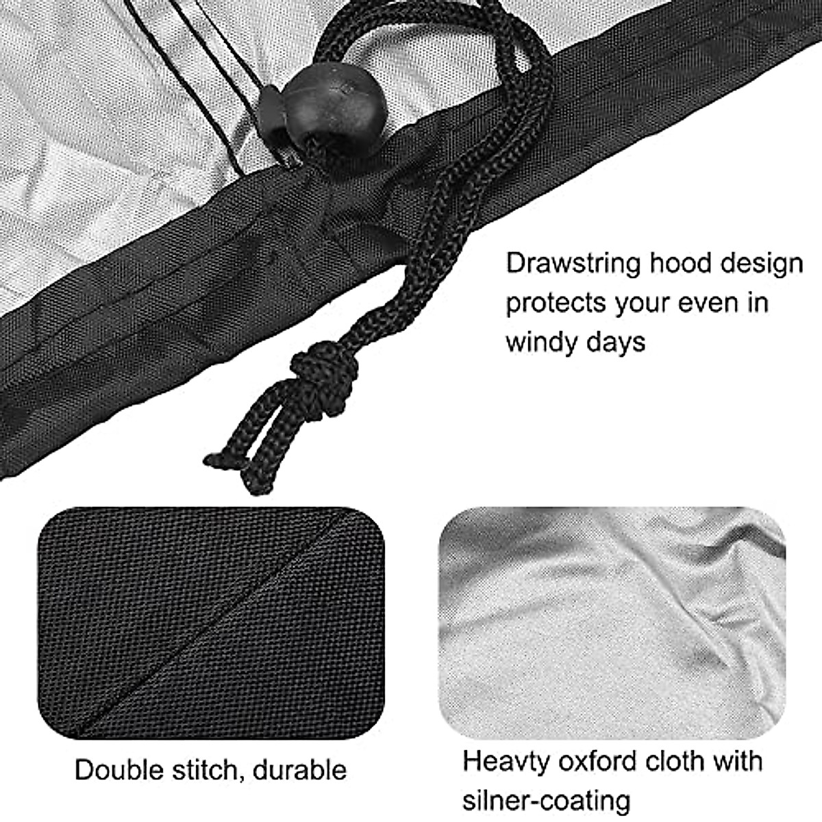 TJFU Grill Cover,BBQ Grill Cover for Outdoor Grill,Waterproof Gas Grill Barbecue Cover for Weber,Char Broil,Brinkmann,Nexgrill Grills etc