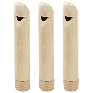 Zerodeko 3Pcs Wooden Whistle, Slide Whistle Toys for Kids Small Flute Music Instruments Sound Toys Early Educational Musical Toys Christmas Stocking Stuffers Gifts for Kids Children Toddler (Wood)