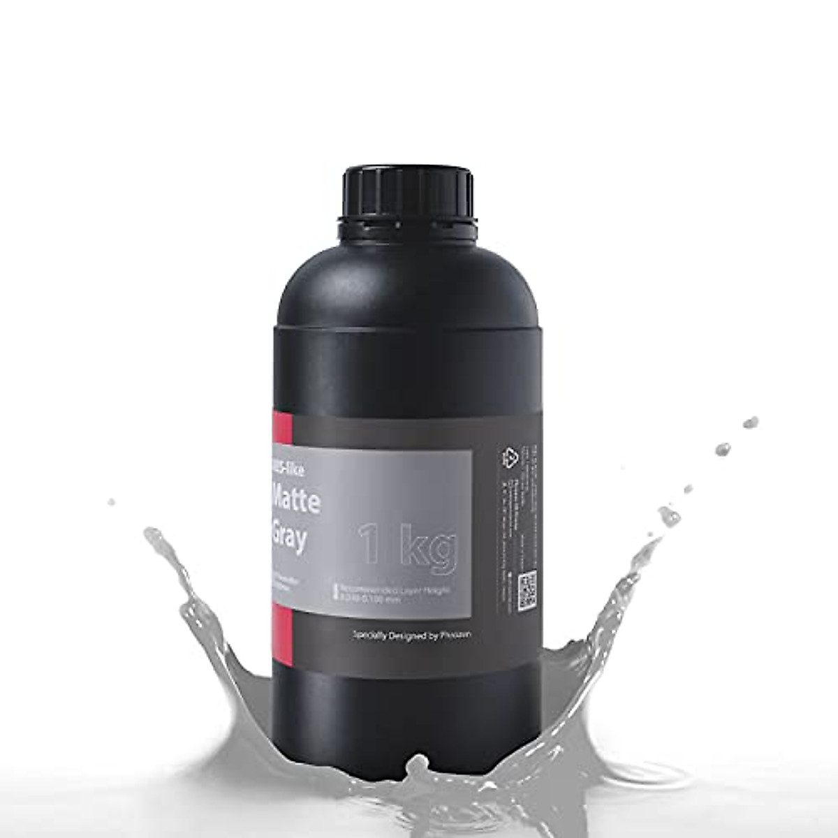 Phrozen 3D Printer ABS-Like Matte Gray Resin,405nm DLP LCD UV-Curing Photopolymer Resin for General Modeling and Prototyping, High Precision Printing, Low Odor, Non-Brittle (1kg)