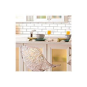 RoomMates TIL3459FLT StickTiles Classic White Subway Peel and Stick Tile Backsplash 10.5x10.5