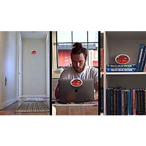 ZOOMNO - Bluetooth Connected Automatic Video Conferencing Warning Light | Works with virtually All Video Conferencing Software | Perfect Work from Home and Open Office Environment Tool!