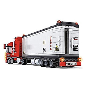 General Jim's Semi Truck Building Blocks Nicely Detailed Realistic Toy Truck Modular Building Block Bricks Model Truck or Toy Set Brick Truck for Teens and Adults