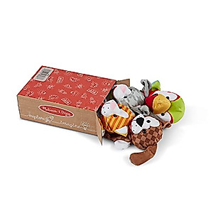 Melissa & Doug 96036 Playful Pets Hand Puppets, Multicolor