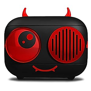 ENUOSUMA Kids Bluetooth Speaker, Cute Bluetooth Speaker, Helloween Devil Small Bluetooth Speakers with Loud Stereo Sound, Little Cute Speakers Support TF Card/Aux/MIC, for Kids Boys Girls Teens, BS29