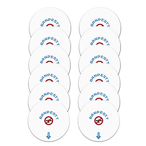 (12-Pack) Fruit Fly Trap Sticky Refillable Glue Boards, 4.13" Fits Most Models Indoor Insect Trap,Gnat Killer,Bug Catcher