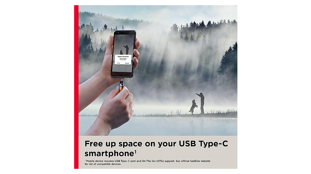 SanDisk 128GB Ultra Dual Drive Go Rainbow USB Type-C - Fast Data Transfer