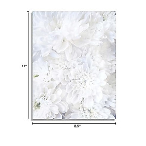 White Soft Petals Stationery Paper - 80 Sheets