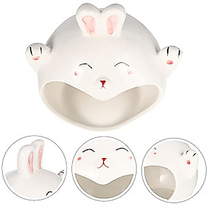 POPETPOP Lovely Guinea Pig Bed Cool Hamster House Hideout Ceramic Bed Small Pet Ceramic House Lovely Guinea Pig Bed Hedgehog Hideout