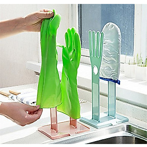 2 Pieces Kitchen Rubber Gloves Racks Drain Towel Storage Holders Home Cleaning Tool Drying Rack Sink Accessories