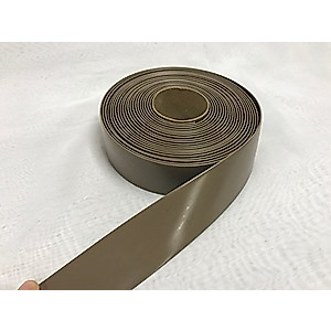 1.5" Wide Vinyl Strap for Patio Pool Lawn Garden Furniture (45' Roll) Make Your Own Replacement Straps. Plus - 50 Free Fasteners! (232 Adobe)