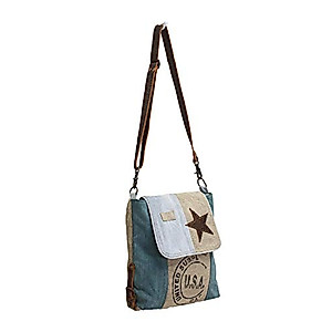 Myra Bags Sky Star Upcycled Denim Shoulder Bag M-0767