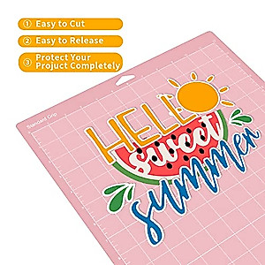 AHIJOY Standard Grip Cutting Mat for Cricut 12"x12" 3 Pack Cricut Accessories Cutting Mat for Cricut Maker/Air 2/Air/One Adhesive Sticky Cutting Mats Accessories for Cricut,Blue