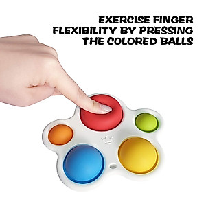 Fidget Pops Toy Gifts, Baby Toys Sensory Toy, Montessori Toys, Silicone Flipping Push Bubbles Fidget Pops it Educational Toy