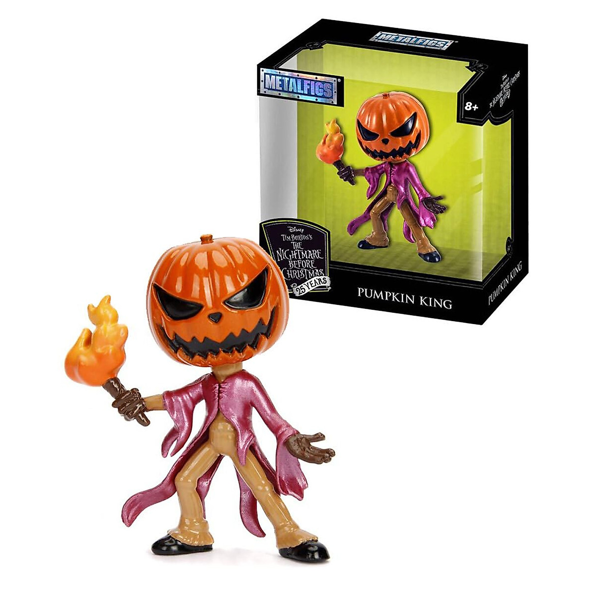 Snaketown Jack Figure Nightmare Before Christmas Pumkin Creature Skellington Pack Bundled with Disney Sally & Zero + NBX Fright icon Pop! Hanger 4 Items
