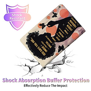 Case for iPad 10.2 Case 2021 iPad 9th Gen / 2020 iPad 8th Gen / 2019 iPad 7th Gen Case, Durable Shockproof Protective Cover for 10.2"，African American Black Woman Butterfly