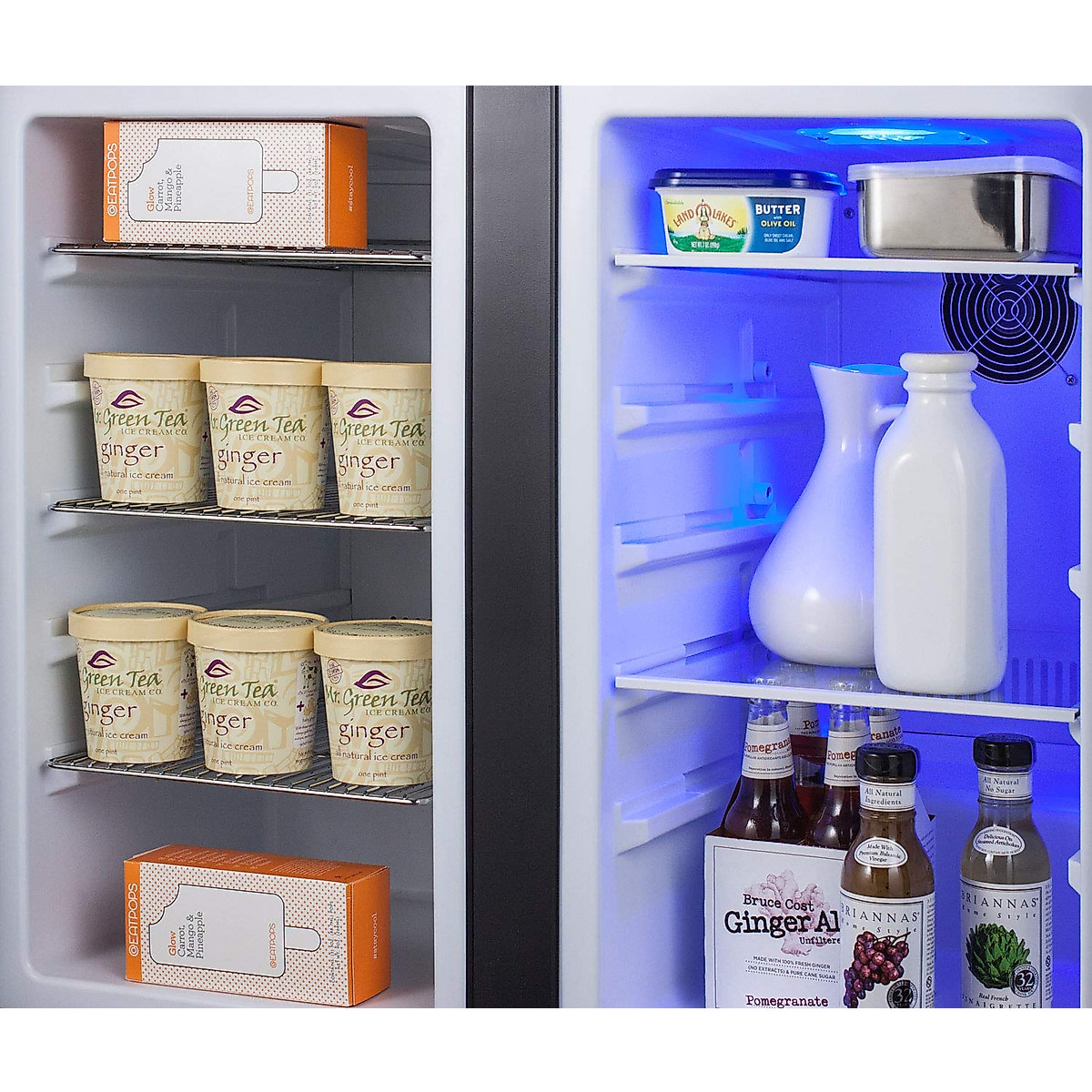 Summit FFRF36 36" Side by Side Refrigerator-Freezer in Stainless Steel